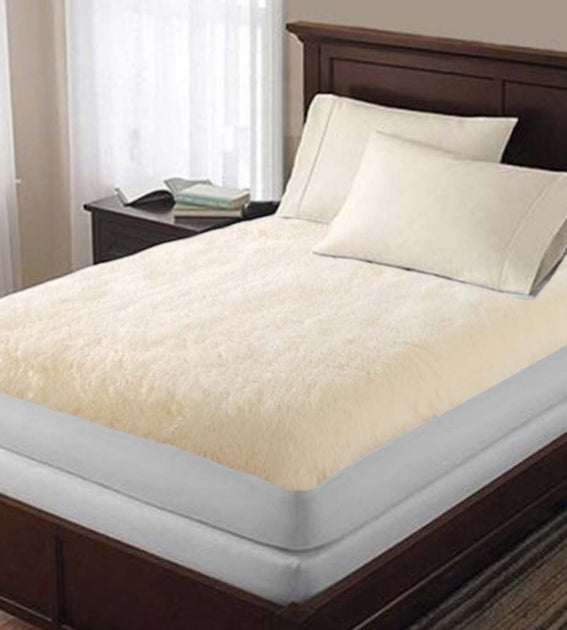 Wool Mattress Topper | Double (Full) Sized Australian Wool Overlay ...